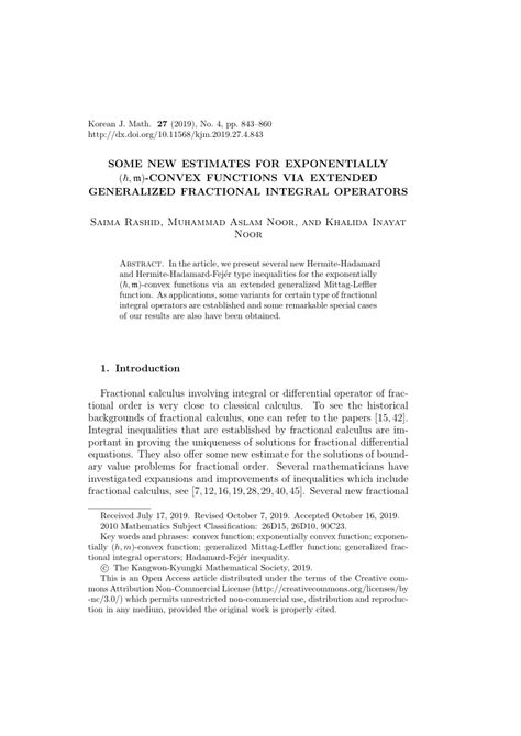 Pdf Some New Estimates For Exponentially M Convex Functions Via