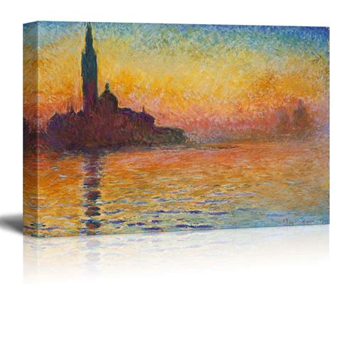 Wall26 San Giorgio Maggiore At Dusk By Claude Monet Impressionist