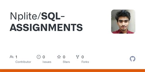github nplite sql assignments