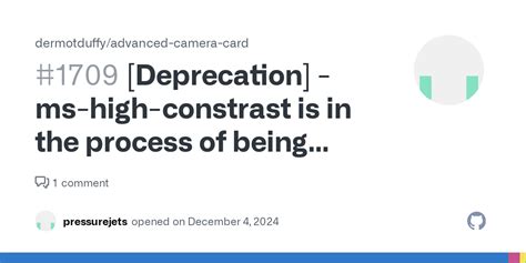Deprecation Ms High Constrast Is In The Process Of Being Deprecated · Issue 1709