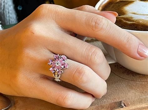 Eda Ring Eda Yildiz Ring Sen Cal Kapimi Ring Eda Yildiz Pink Quartz