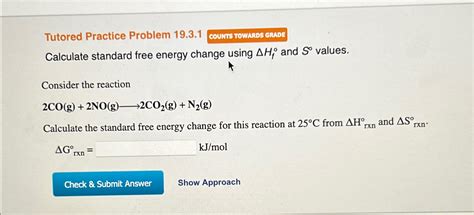 Solved Tutored Practice Problem 19.3.1Calculate standard | Chegg.com