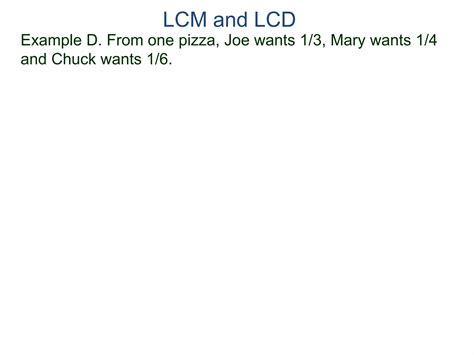 14 Lcm Addition And Subtraction Of Fractions Ppt