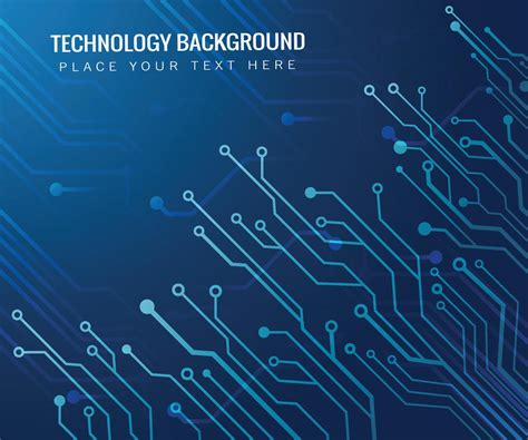 Circuit Board Vector Blue Background Vector Art At Vecteezy