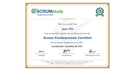 I Passed The Scrum Fundamentals Certified Certification Exam