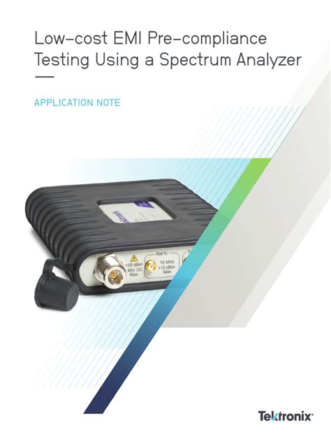 Low Cost Emi Pre Compliance Testing Using A Spectrum Analyzer