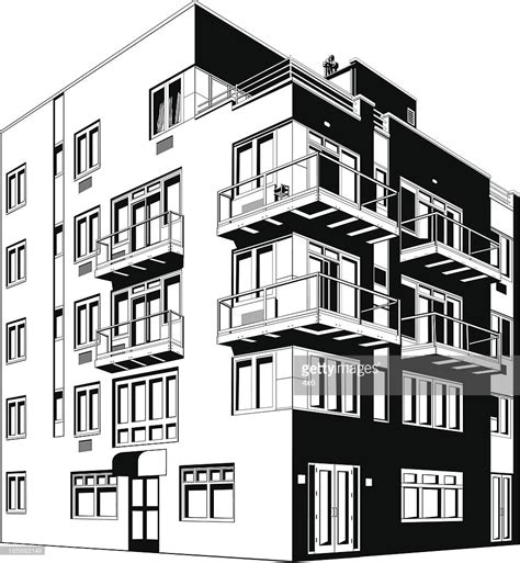 Apartment Building Vector At Collection Of Apartment