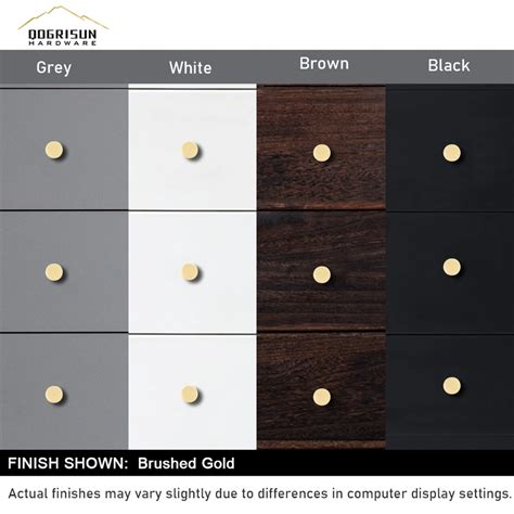 Solid Brass Knobs For Dresser Drawer Mid Century Gold Cabinet Knobs 0