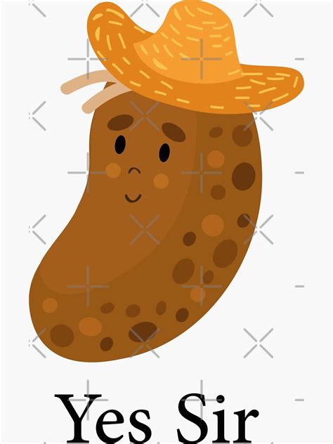 Cute Spud Potato Sticker For Sale By Reilyart Redbubble