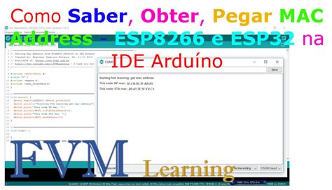 Como Saber Obter Pegar O Mac Address Do Nodemcu Esp8266 E Esp32 Na