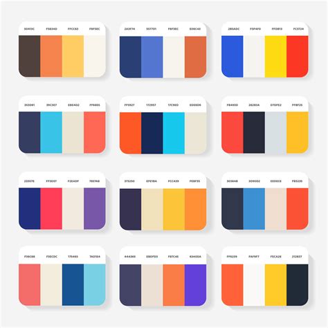 Website Color Palette Ideas Vector
