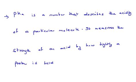 SOLVED Write The Definition Of PKa