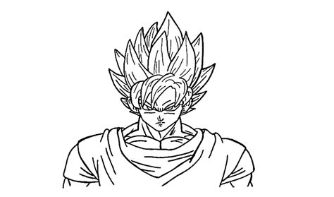 Ssj Goku Drawing At GetDrawings Free Download