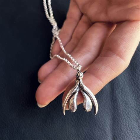Sterling Silver Clitoris Necklace Anatomically Correct Feminist