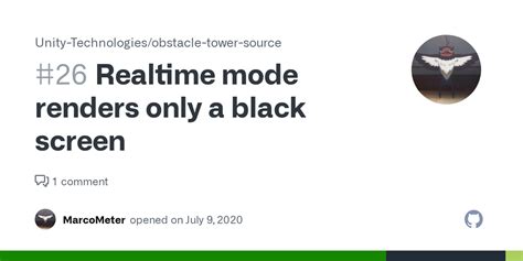 realtime mode renders only a black screen · issue 26 · unity