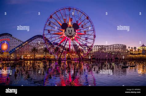 View Of The Disneyland Park In Anaheim California Disneyland Is Walt