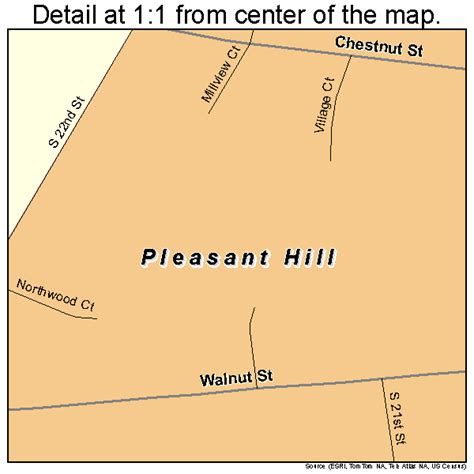 Pleasant Hill Pennsylvania Street Map 4261312
