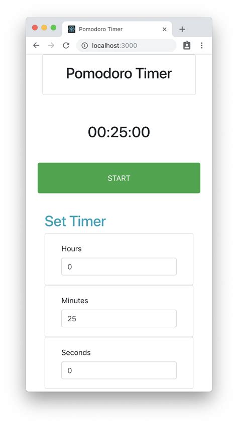 GitHub Barclayd PomodoroTimer Handy Pomodoro Timer For Productive Workflow Built Using React Js