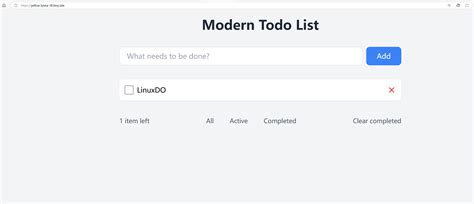 Claude一口气编写的todolist单页面，无追问修改，什么水平？ 开发调优 Linux Do