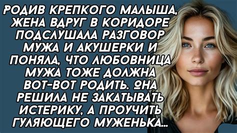 В роддоме подслушала разговор мужа и акушерки и решила жё стко его проучить Youtube