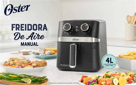 Freidora De Aire Manual Oster® 4l Ckstaf401mdf Oster