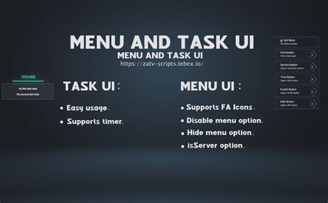 Standalone Ui Task And Menu Fivem Releases Cfxre Community