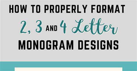 How To Format Monogram Designs Silhouette School