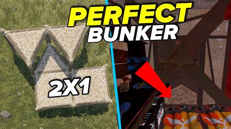New Perfect Bunker 2x1 Rust Base Design Solo Duo Youtube