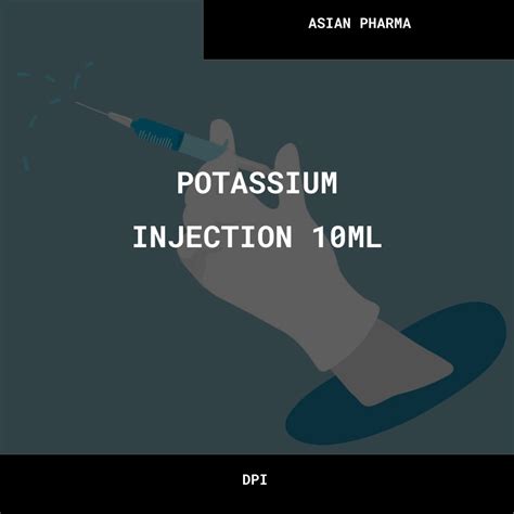 Potassium Injection 10ml Pharmint