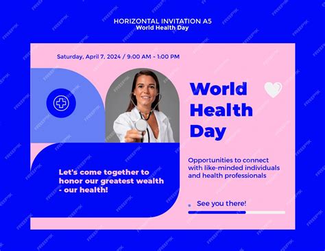 Premium Psd World Health Day Celebration Invitation Template