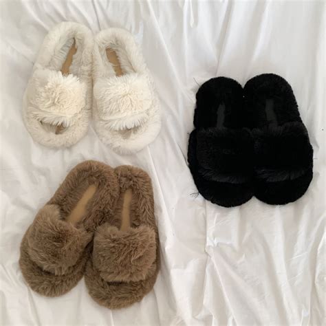 데이룸 당일출고 기획 퍼 실내화 털 슬리퍼 사무실 실내화