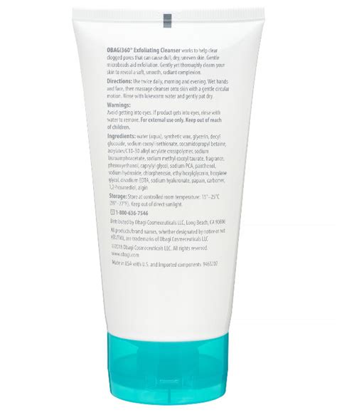 Obagi Medical Exfoliating Cleanser Obagi 360 Exfoliating Cleanser 150ml