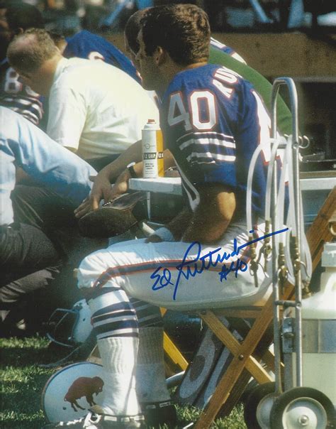 Autographed Ed Rutkowski Buffalo Bills 8x10 Photo W Coa Main Line