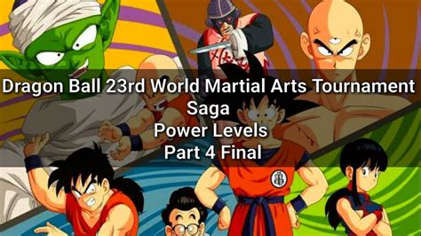 Dragon Ball 23rd World Martial Arts Tournament Saga Power Levels Part