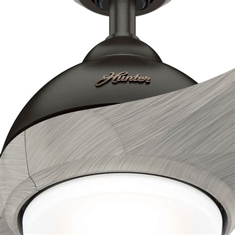 Hunter Milstream 56 In Integrated Led Outdoor Noble Bronze With Light