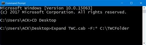 How To Extract CAB File Using Command Line Tools In Windows
