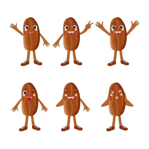 Premium Vector Vector Illustration Of Cute And Funny Dates Characters