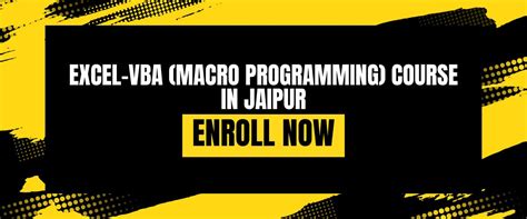 Excel Vba Macro Programming Course In Jaipur Thirdeye Computer Classes