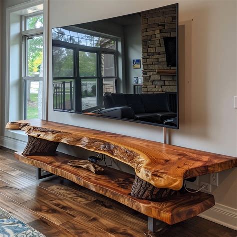 Rustic Live Edge Tv Stand At Ali Carol Blog