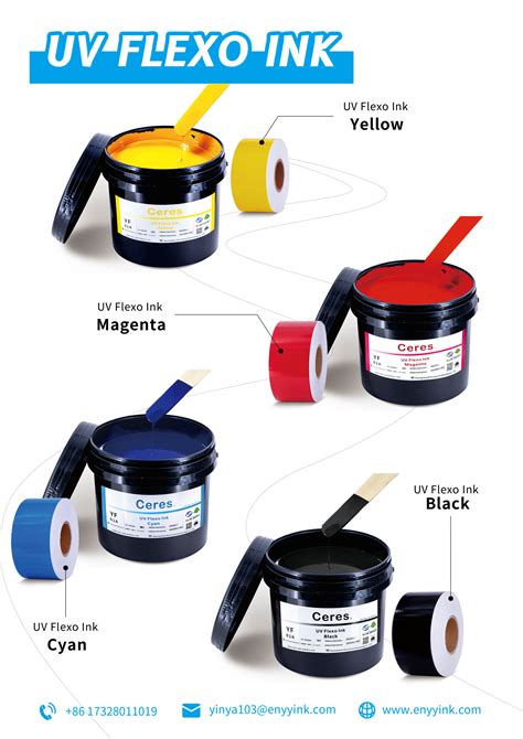 Supply Uv Flexo Ink Gold Bluish Color Ceres Uv Flexographic Ink Using