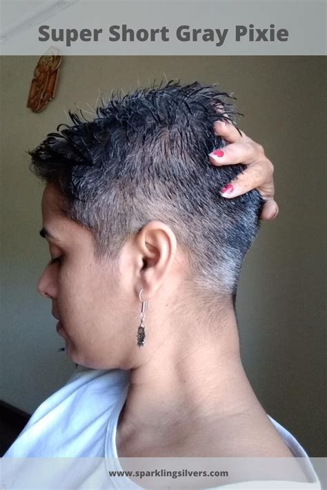 Why Anjana Chose Pixie To Go Gray Gray Hair Growing Out Transition To Gray Hair Short Grey Hair