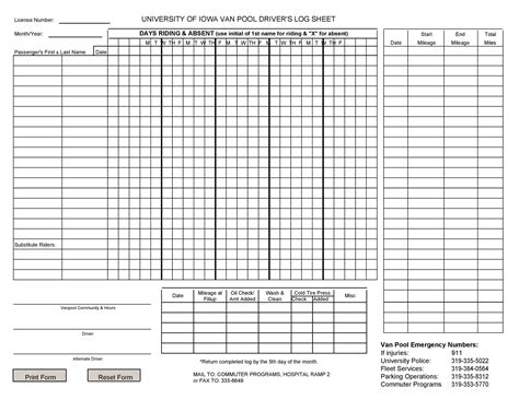 50 Printable Drivers Daily Log Books Templates And Examples