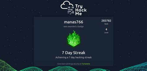 Manas Anand On Linkedin Tryhackme Cybersecurity Cyberfrat