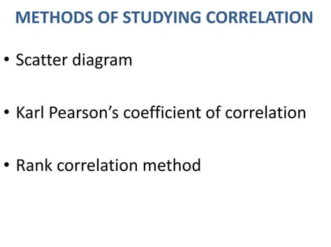 Correlation Analysis Types And Methods Ppt Ppt