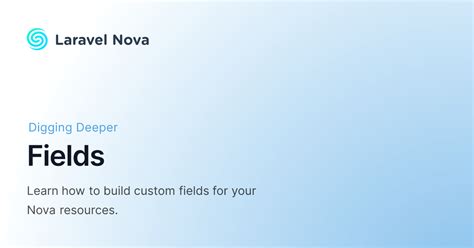 Fields Laravel Nova
