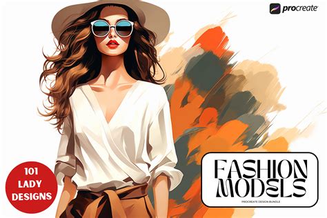 Procreate Fashion Ladies For Procreate 101 Templates Elegant Ladies
