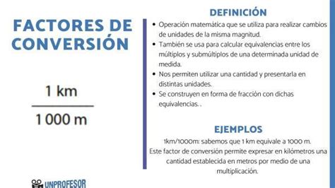 What Are Conversion Factors And Examples