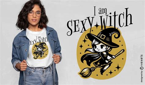 I Am Sexy Witch T Shirt Design Vector Download