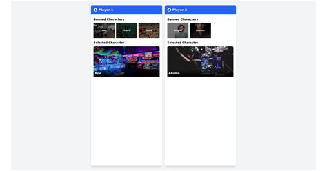 Player Character Display Free React Tailwind Component