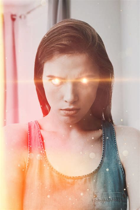 Laser Eye Effect On The Photo Of A Girl Picsart Blog